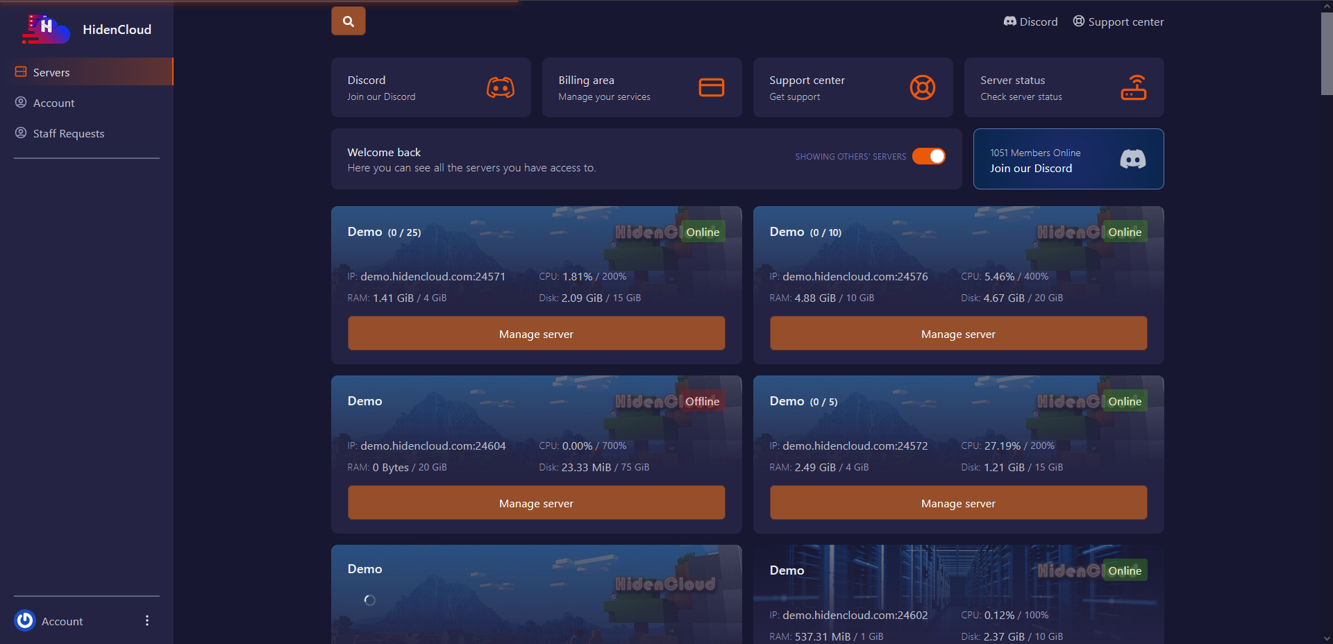 HidenCloud - Free Node.js Hosting - Deploy Apps Instantly